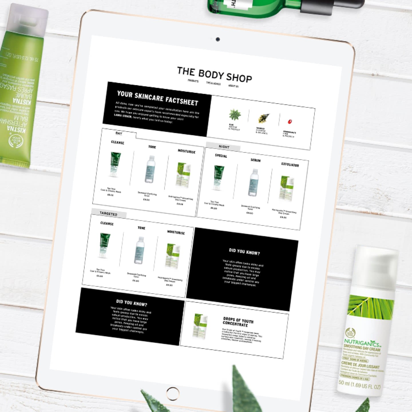 The Body Shop – Skincare Diagnostic Tools (online and in-store) - SMACK