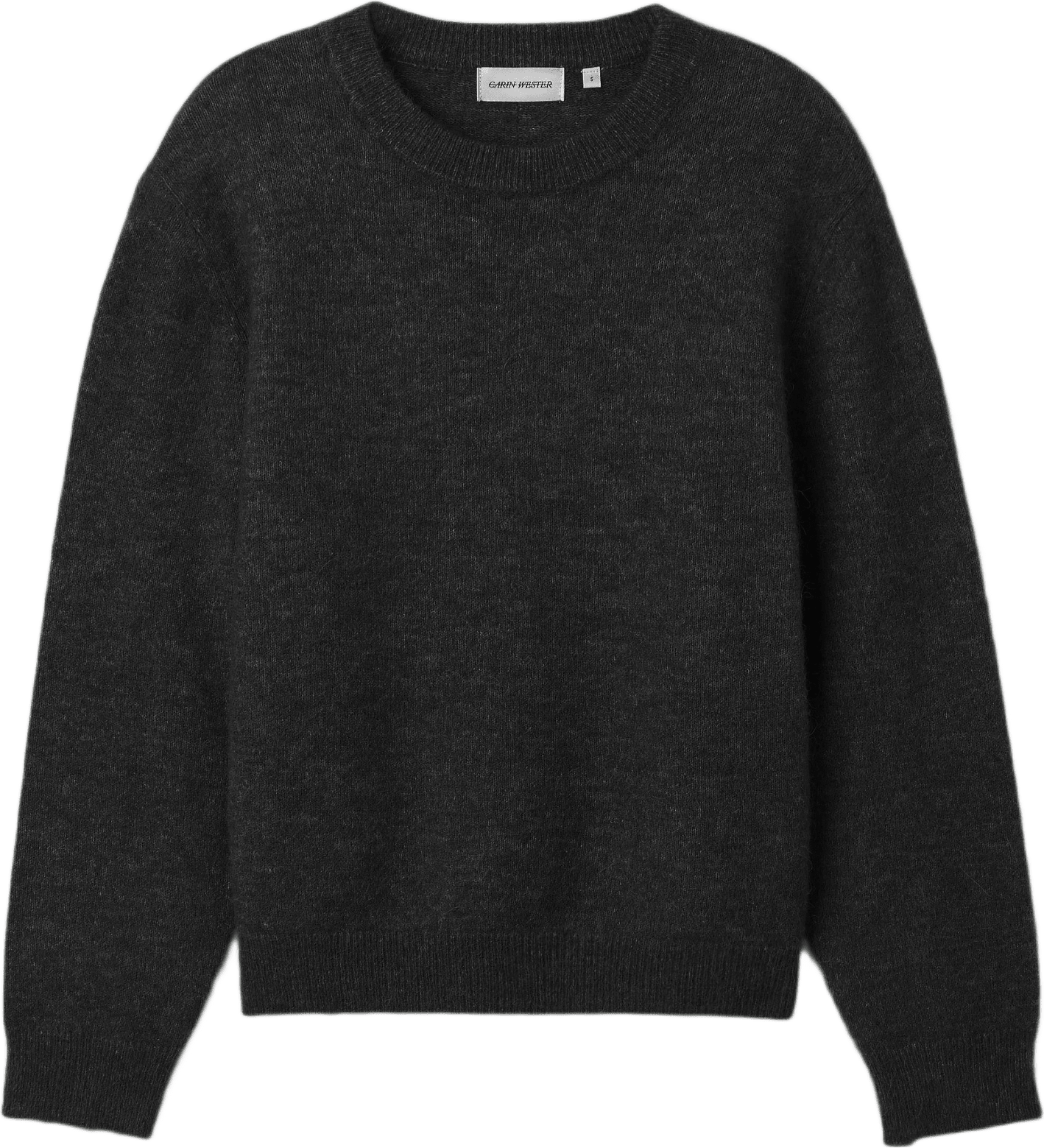 Stickad ulltröja EBBA Grey Melange från Carin Wester | Åhléns