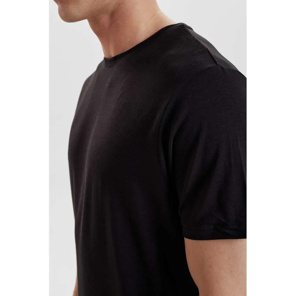 3-pack Bambu, T-shirt O-neck, Navy black från Resteröds | Åhléns