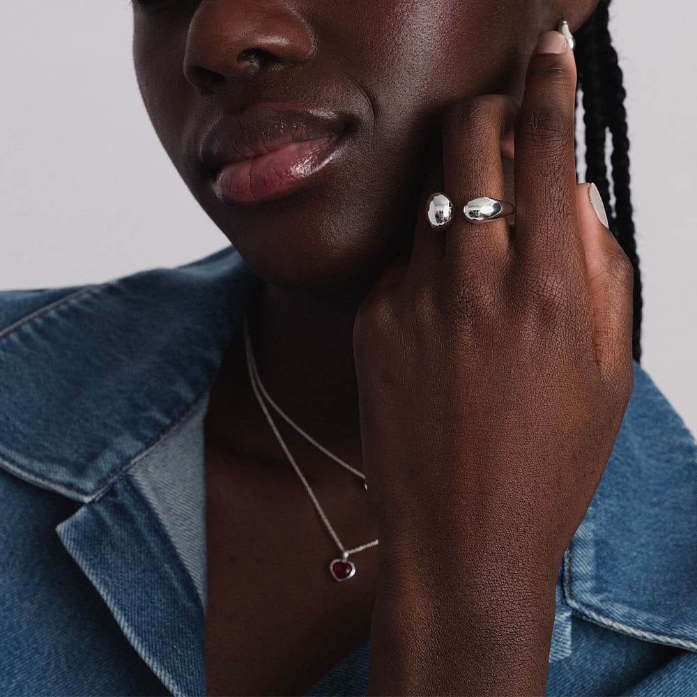 Bolded Drops Ring Silver Silver från Syster P | Åhléns