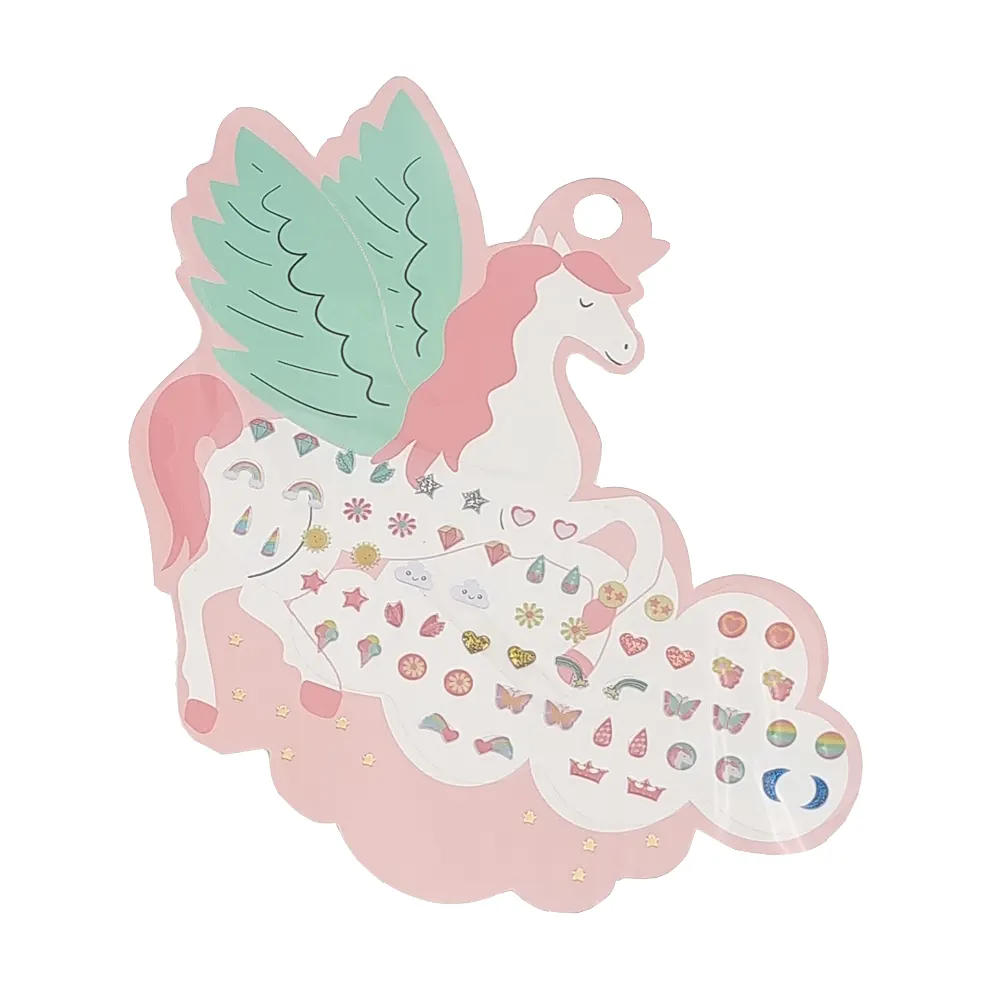Örhängen Med Klister - Enhörning pink från Complement Kids | Åhléns
