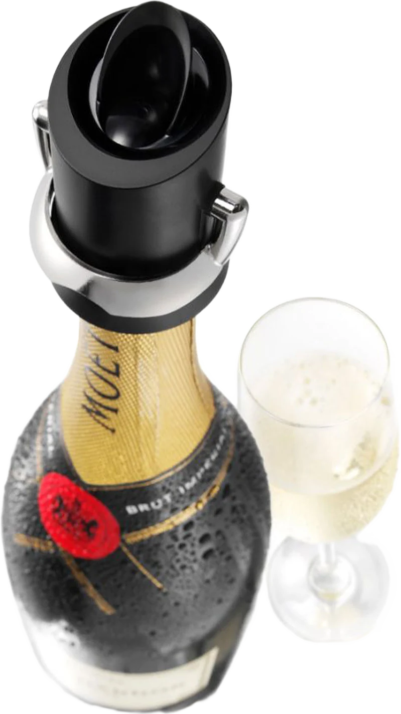 Champagne Saver/Server Black från Vacu Vin | Åhléns