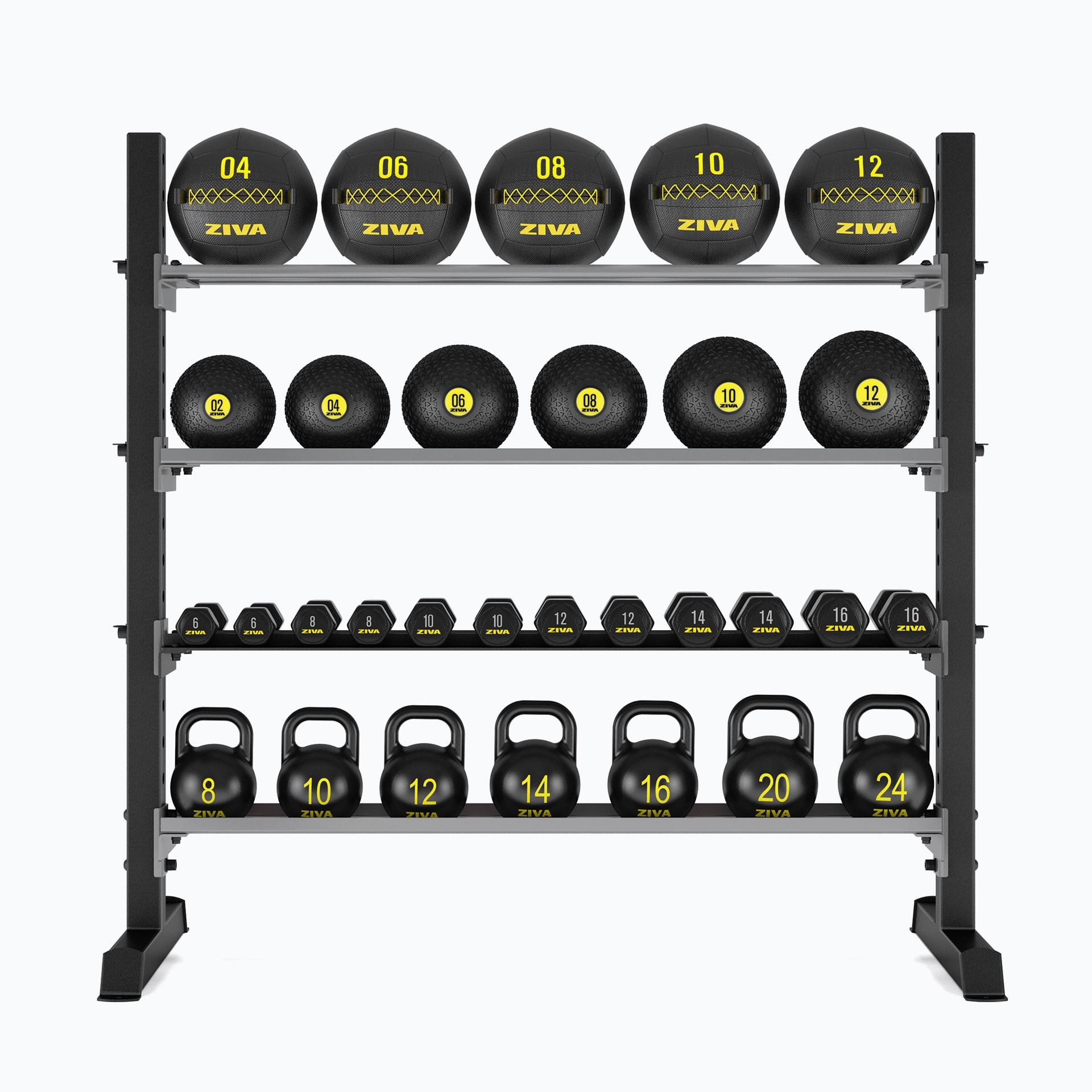 XP 4 SHELF MULTI-FUNCTIONAL STORAGE RACK - ZIVA