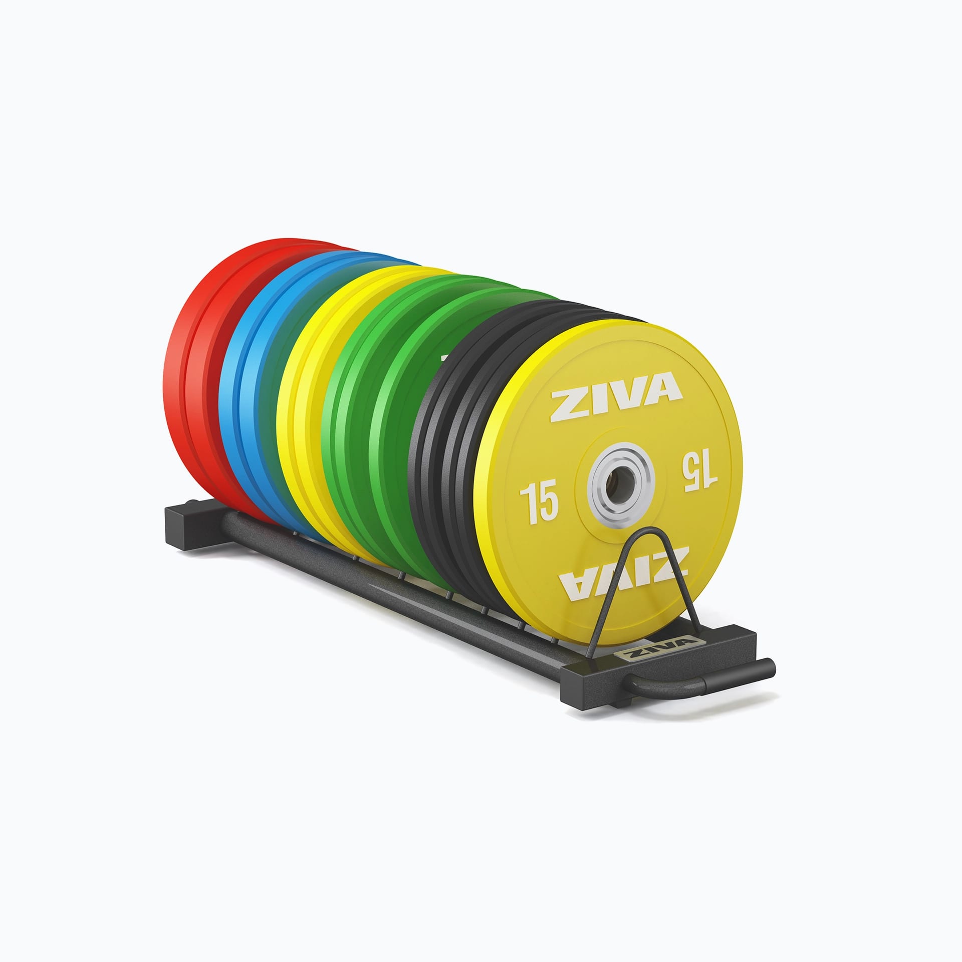 XP2 RUBBER BLACK BUMPER DISCS WITH CHROME HUB - ZIVA