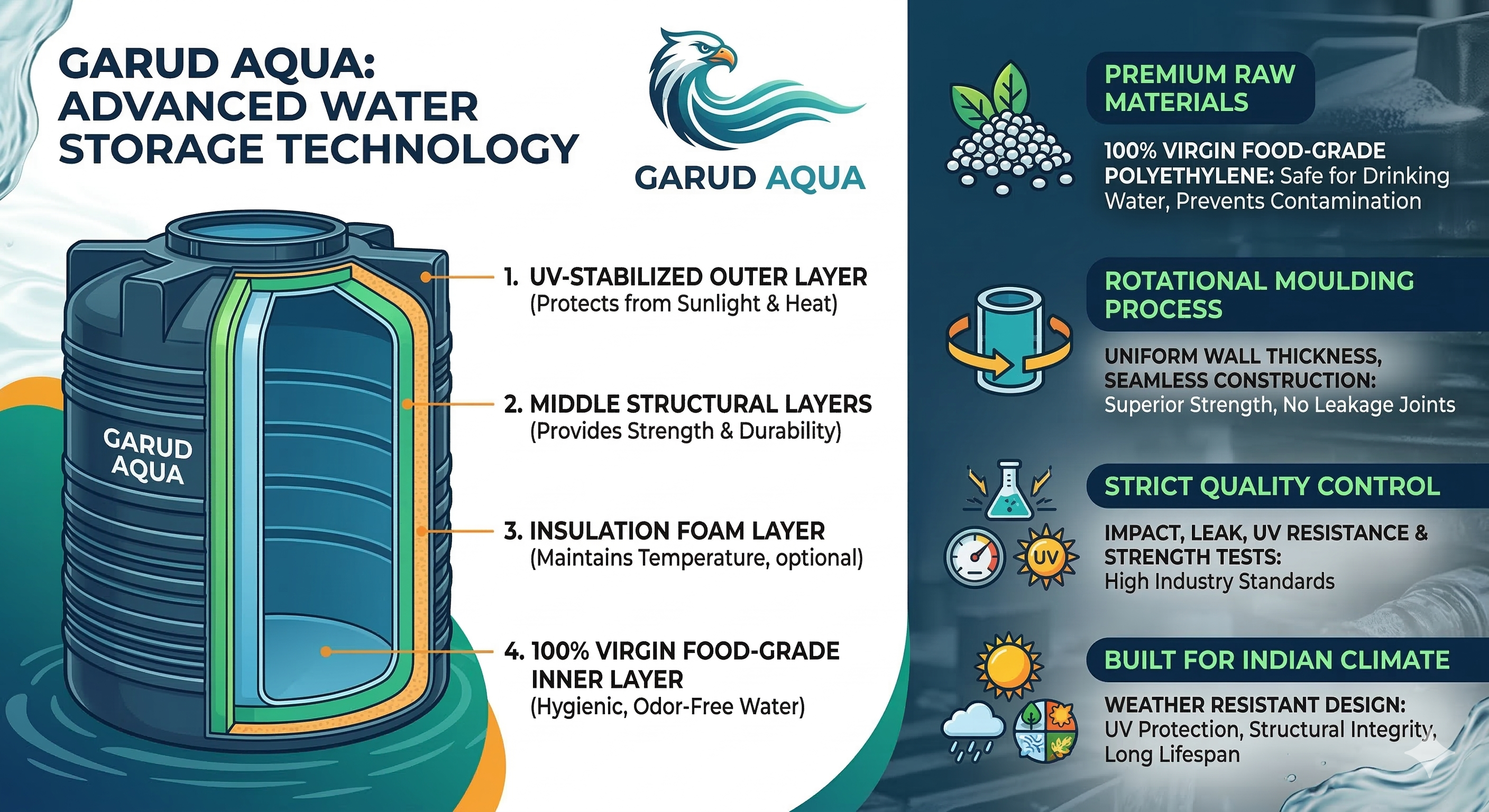 How Garud Ensures Water Tank Quality and Reliability | Safe Water ...