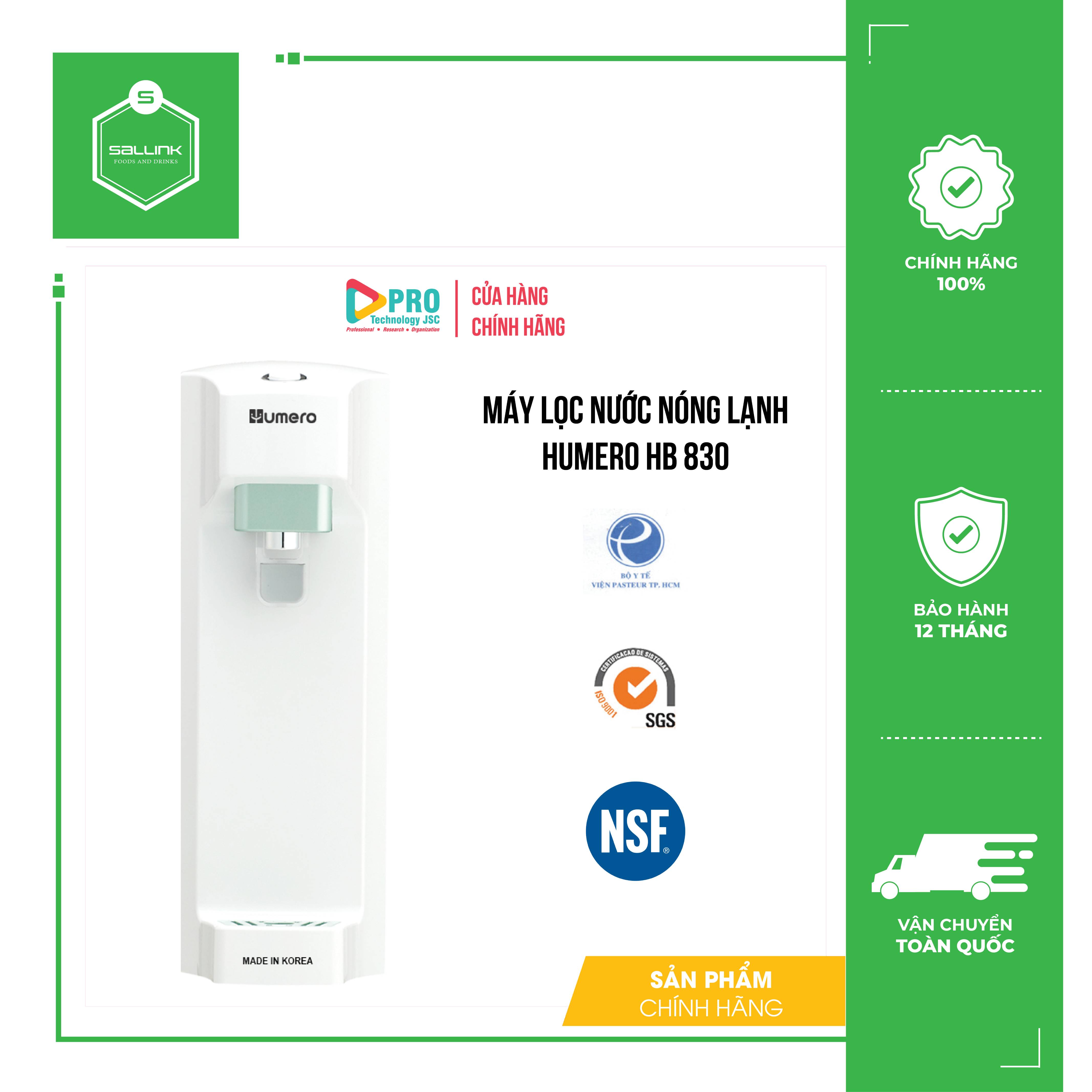 Máy Lọc Nước HUMERO HB-830 | Giá chính hãng | Sallink