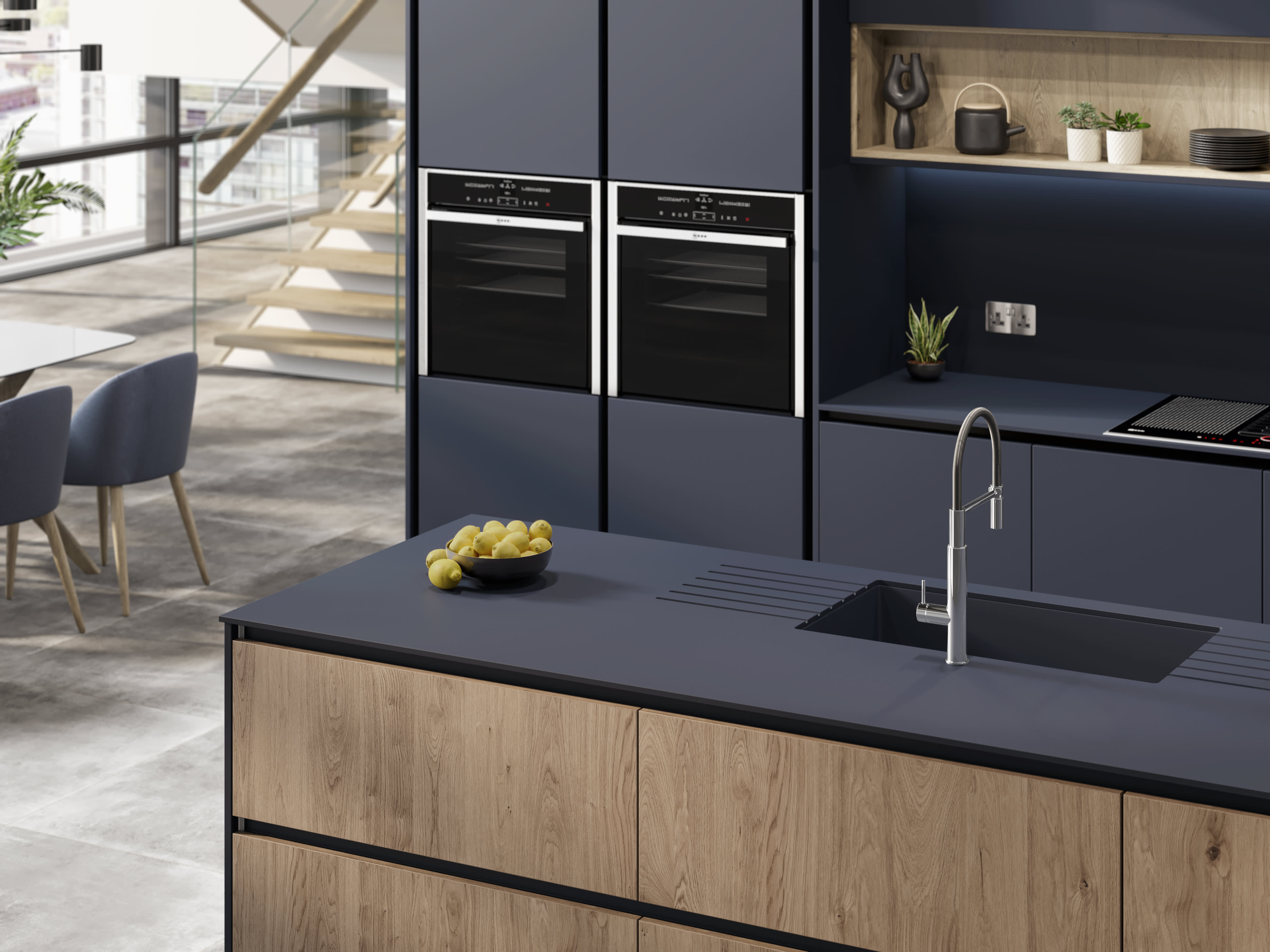 Blu Fes FENIX NTM Solid Worktops | Worktop Express