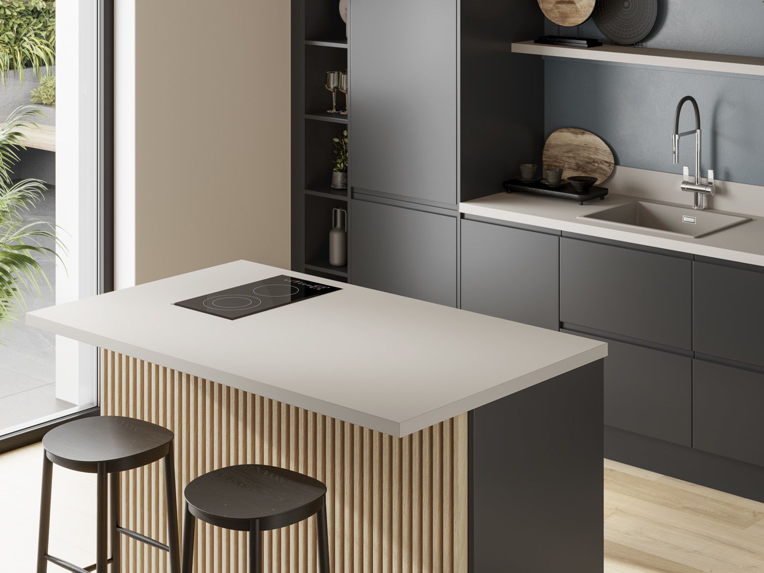 Beige Arizona Bonded FENIX NTM Worktops | Worktop Express