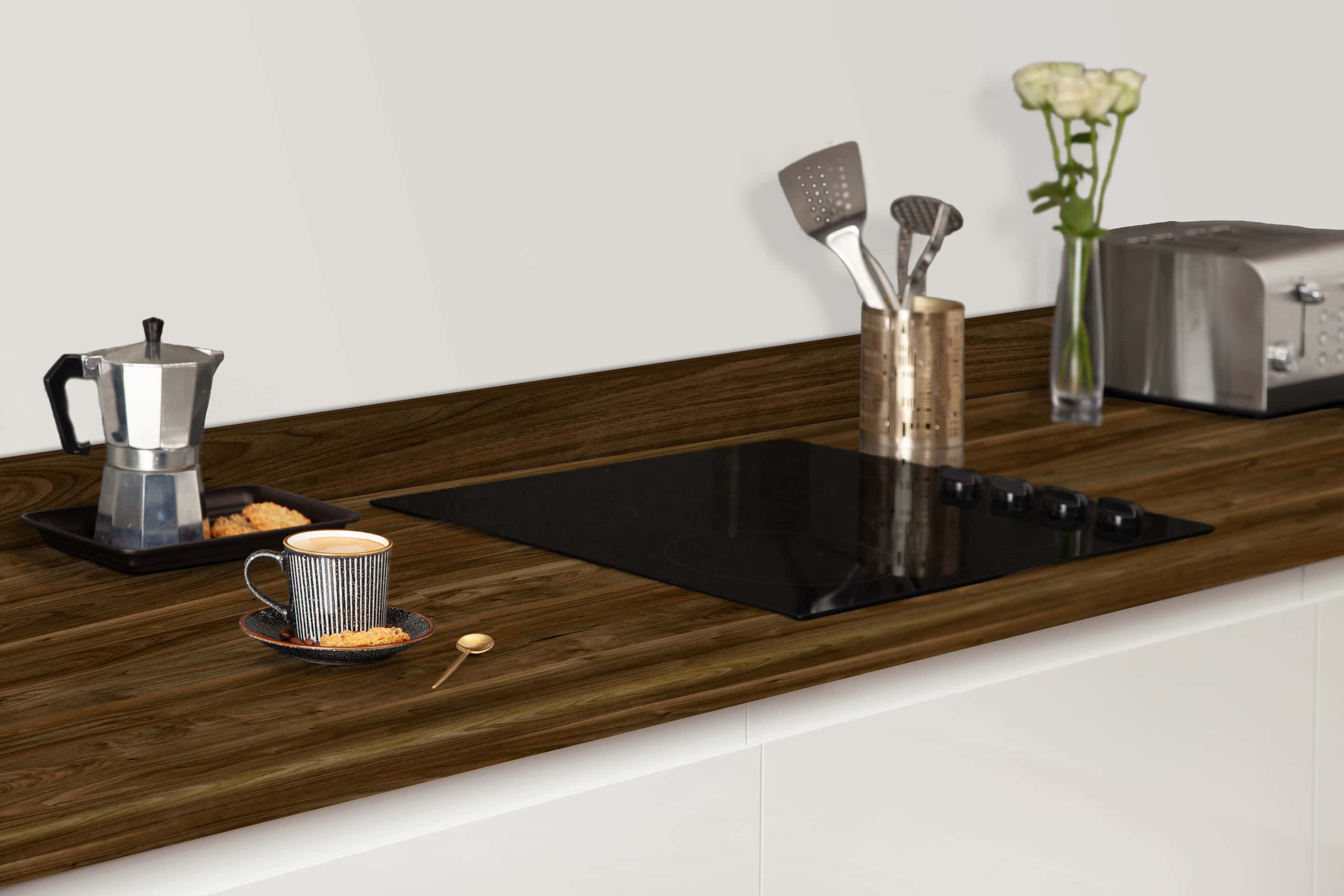 Dark Walnut Laminate Worktops | Worktop Express