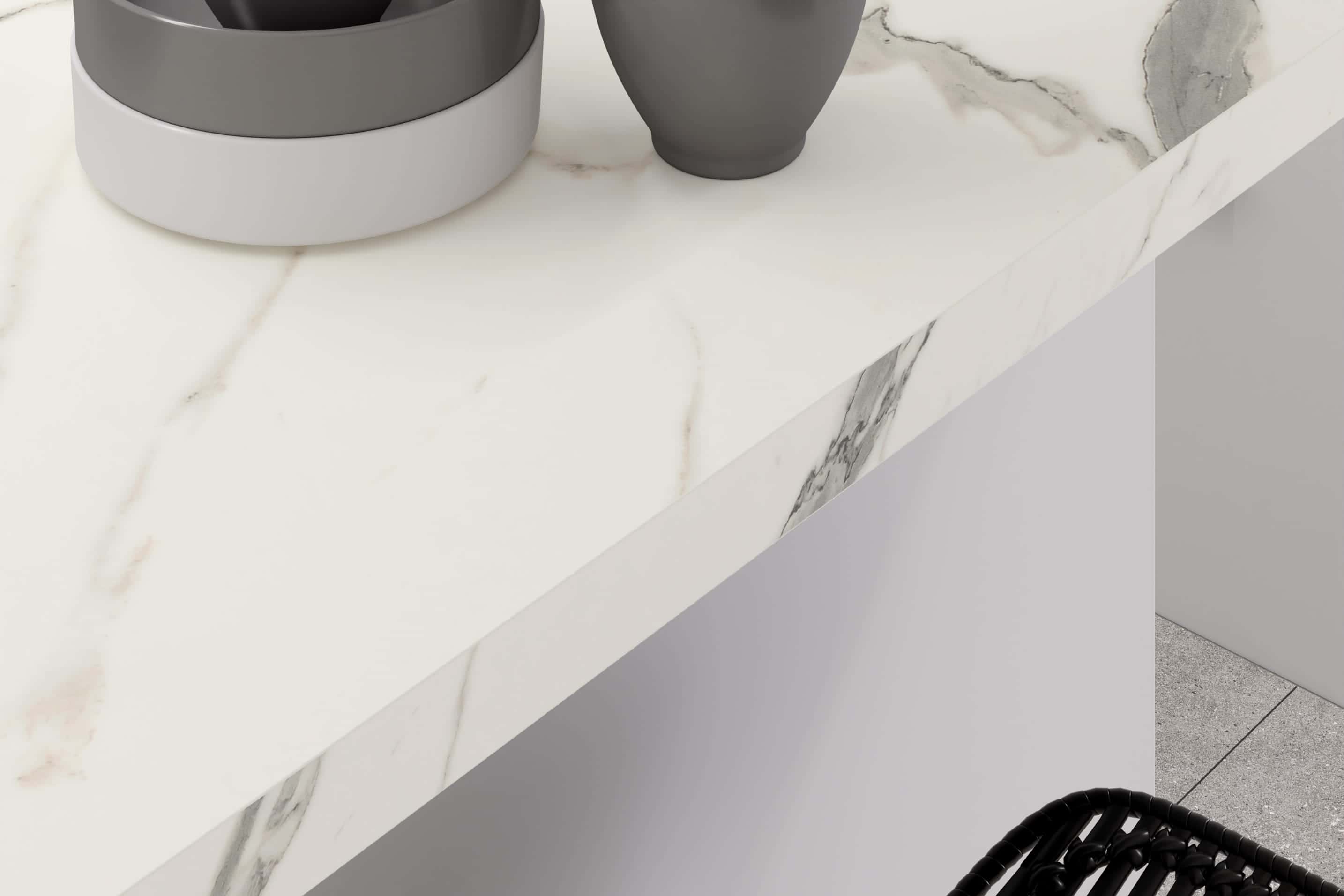 Statuario Marble Laminate Worktops | Worktop Express