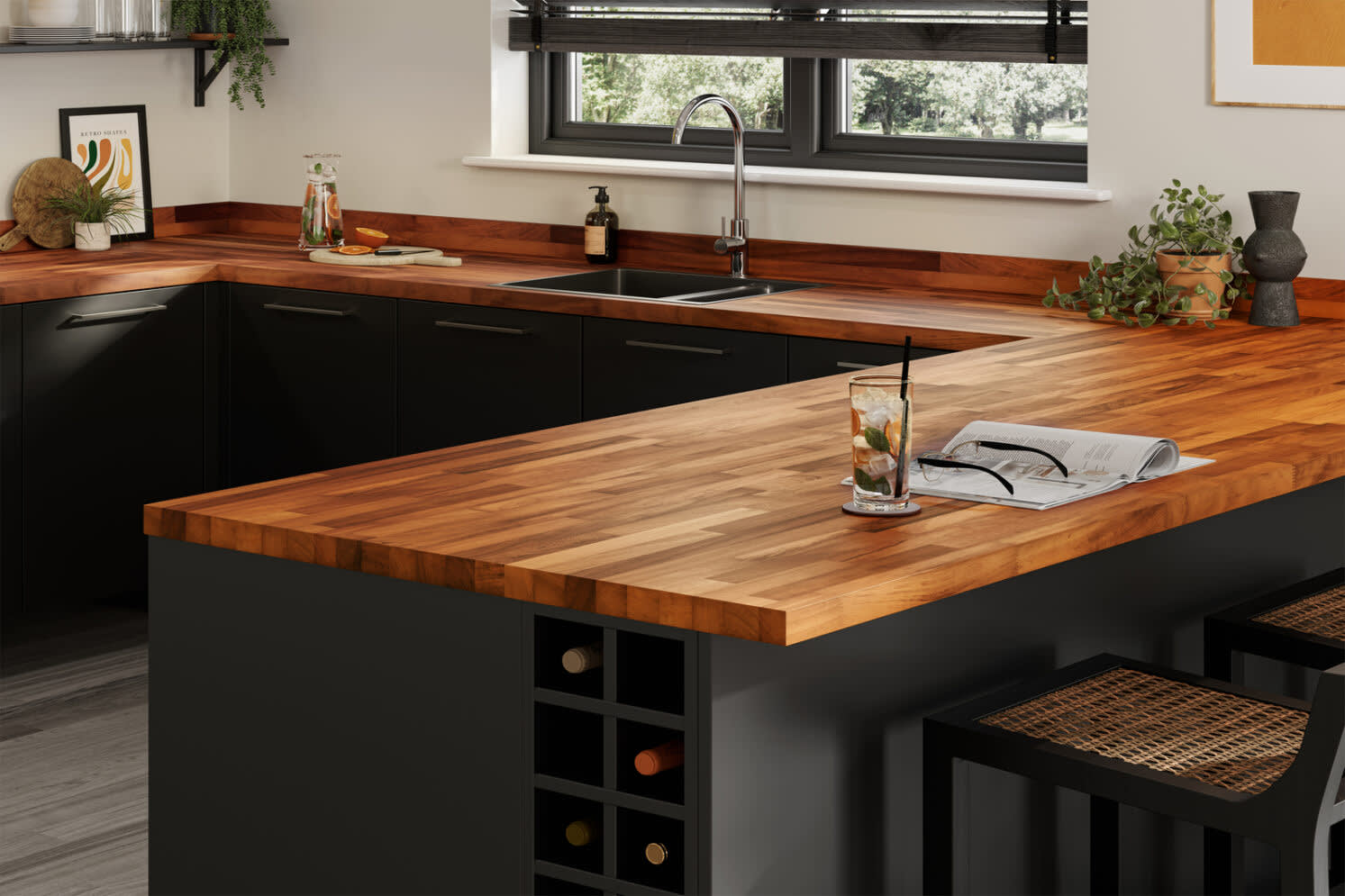 Iroko Worktops | Iroko Wood Worktops | Worktop Express
