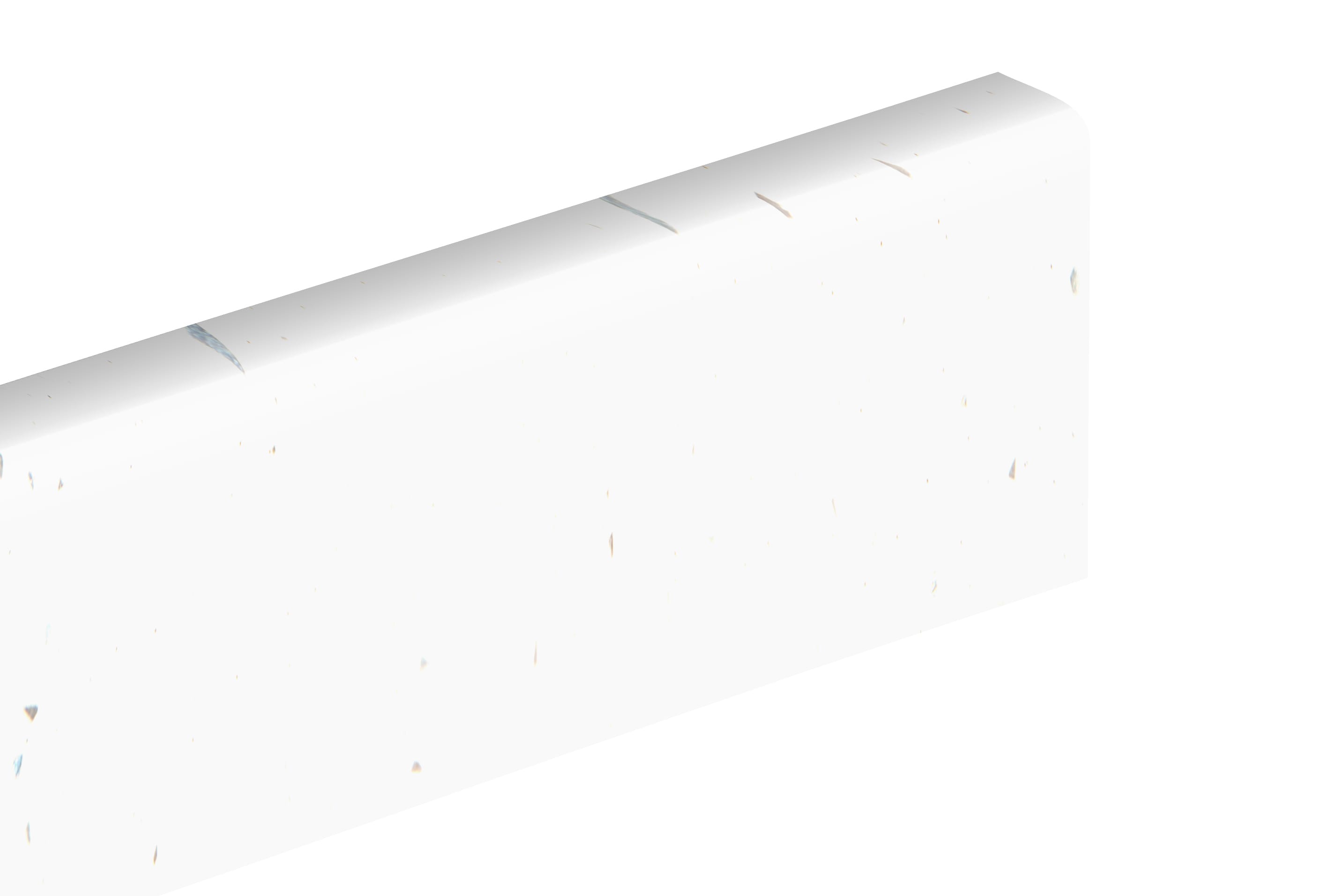 White Sparkle Worktop Upstand 3000 x 120 x 18mm, White Gloss Kitchen ...
