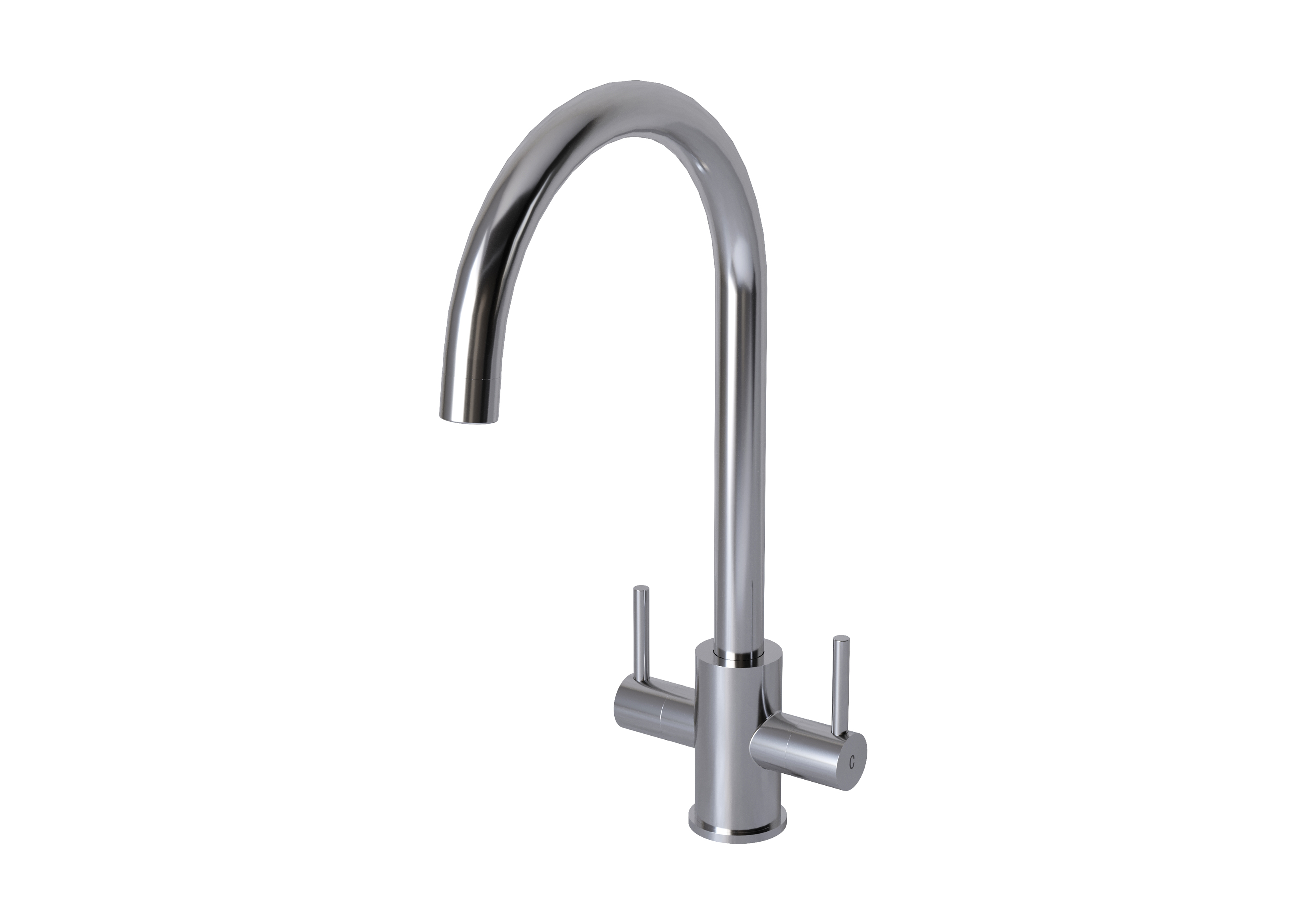 Savio Twin Lever Chrome Tap | Worktop Express