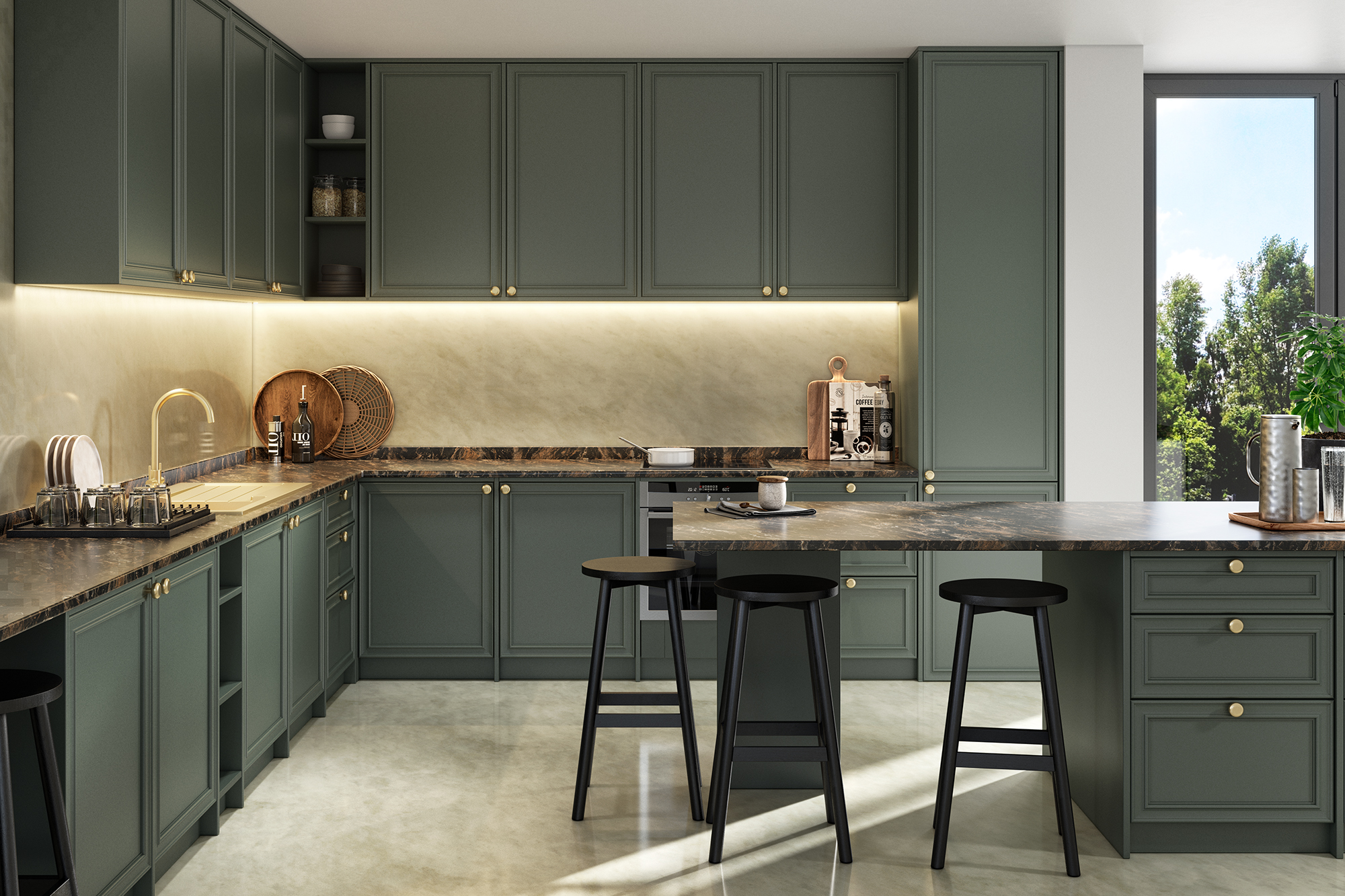 Midnight Marble Laminate Worktops | Worktop Express