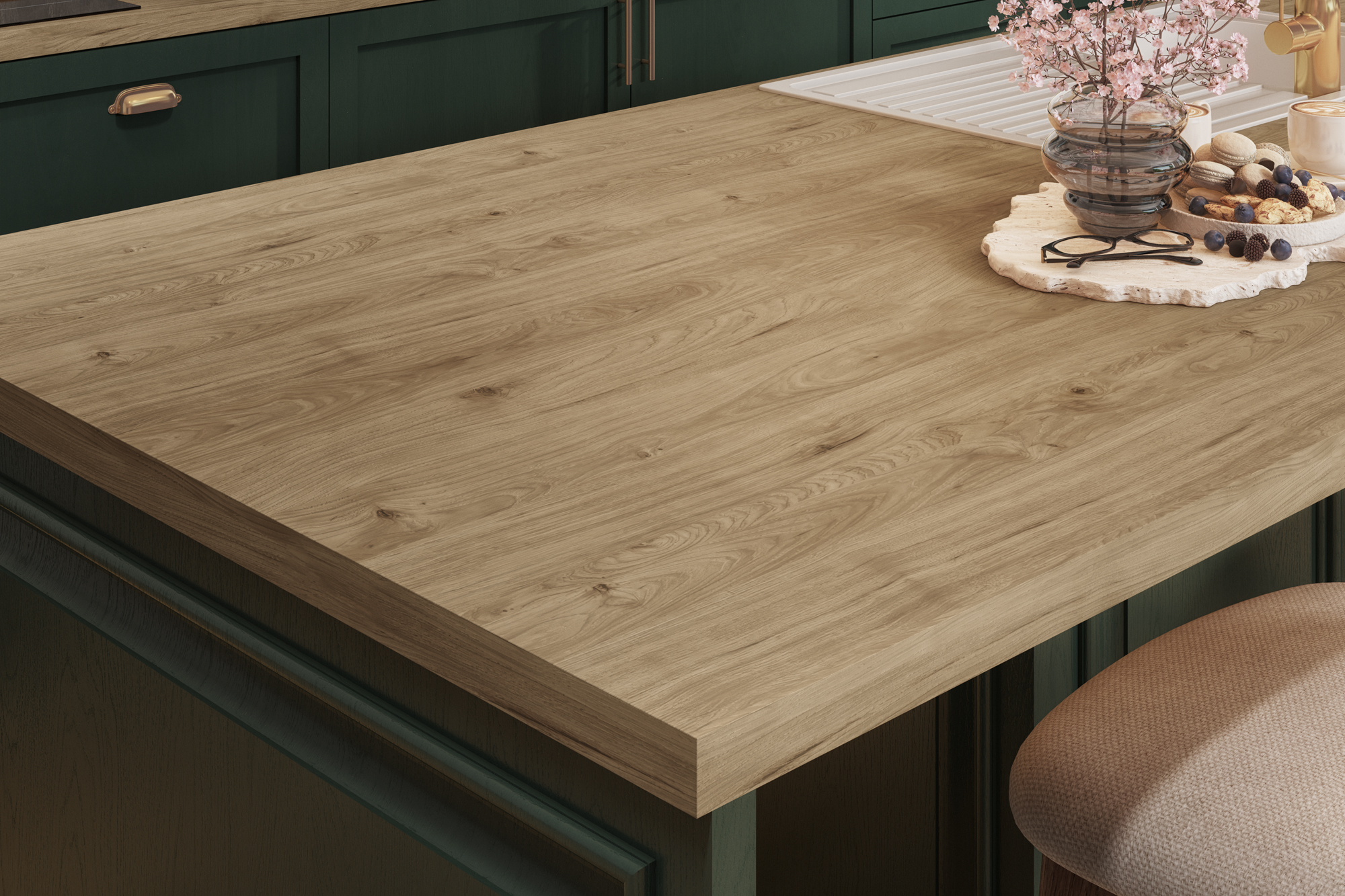 Wood Effect Compact Laminate Worktop