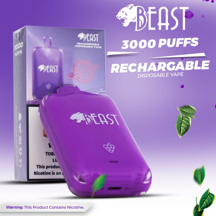 Beast Vape 3000 Puffs - Rechargeable Vapes Kenya