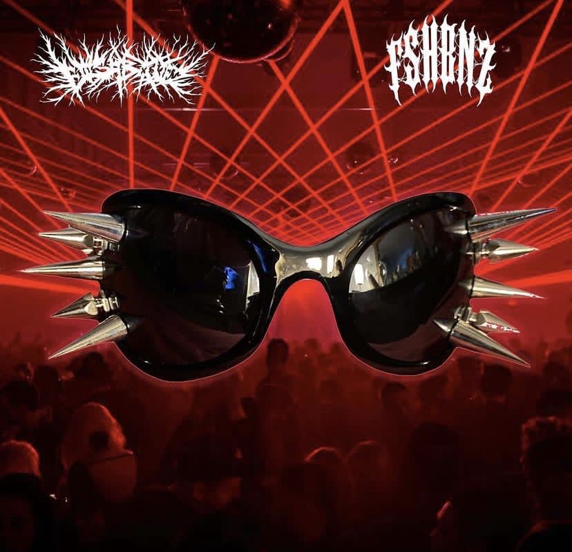 SPIKED RAVE SHADES BLACK LENS - ePlorium