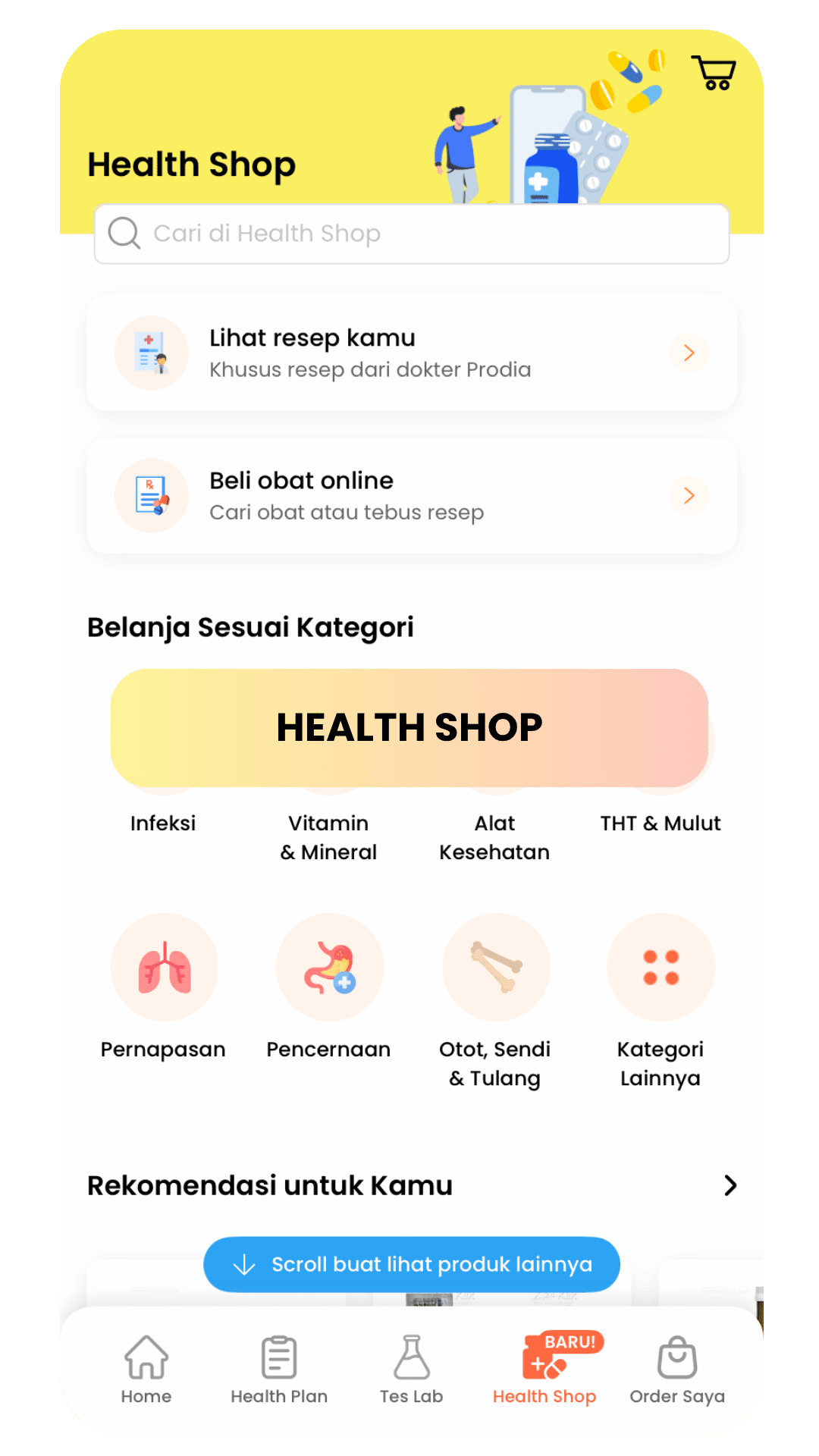 U by Prodia: Cek Lab Prodia, Vaksinasi, & Beli Produk Kesehatan