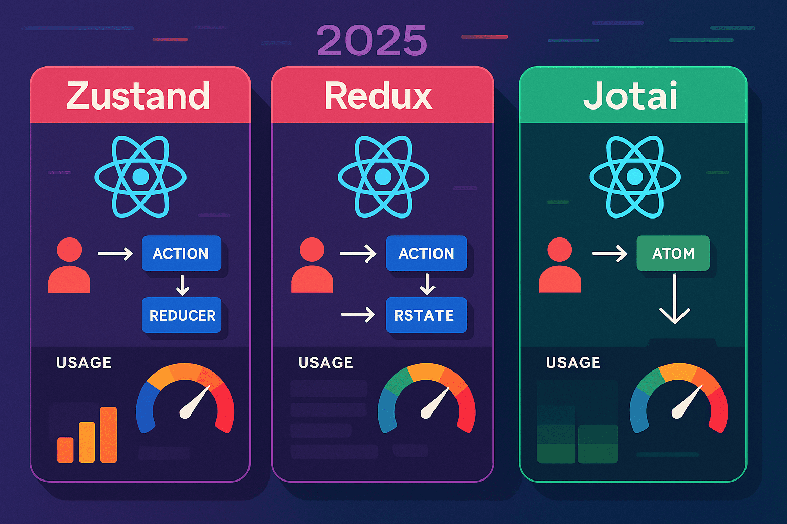 Zustand vs Redux vs Jotai – Which Is Better in 2025?