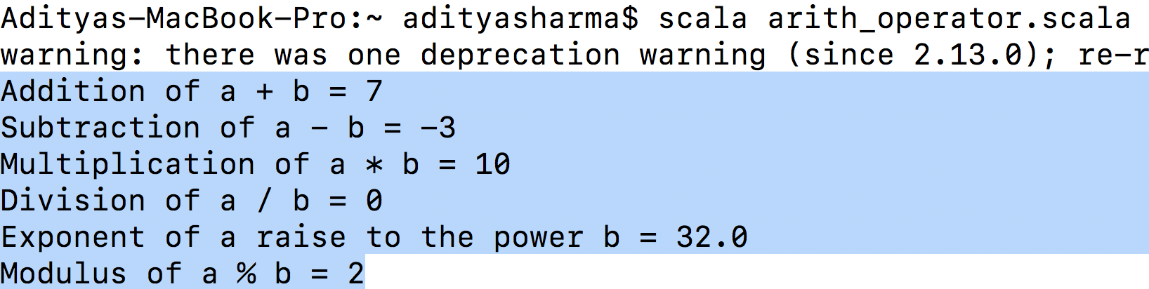 Operators In Scala Datacamp
