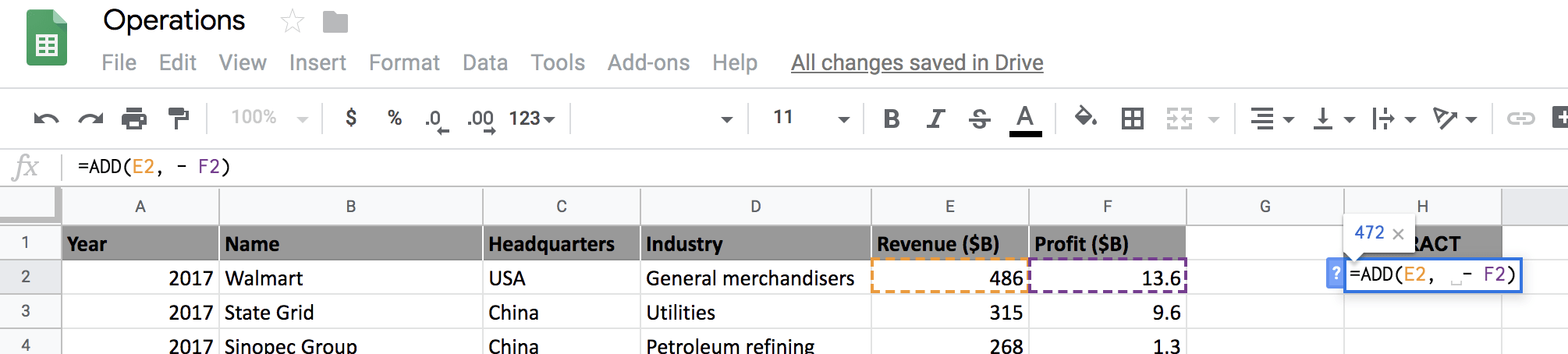 How To Add Subtract Divide And Multiply In Spreadsheets Datacamp