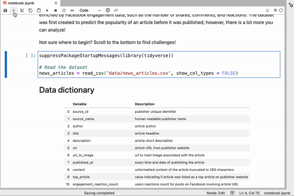 Notebooks for R Users | DataCamp