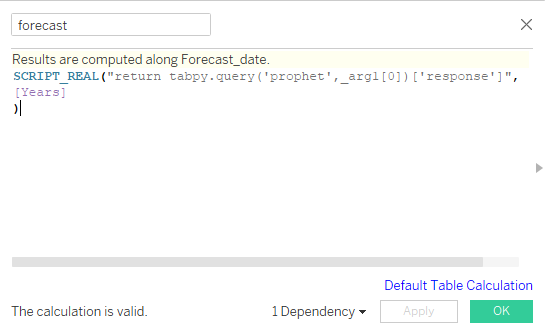 Tabpy Tutorial Deploying Python Functions And Prophet Forecasting Model Datacamp