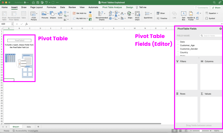 Working with Pivot Tables in Excel | DataCamp