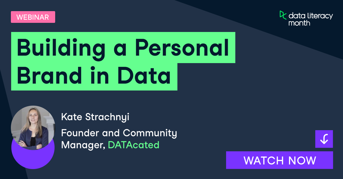 Building a Personal Brand in Data | DataCamp