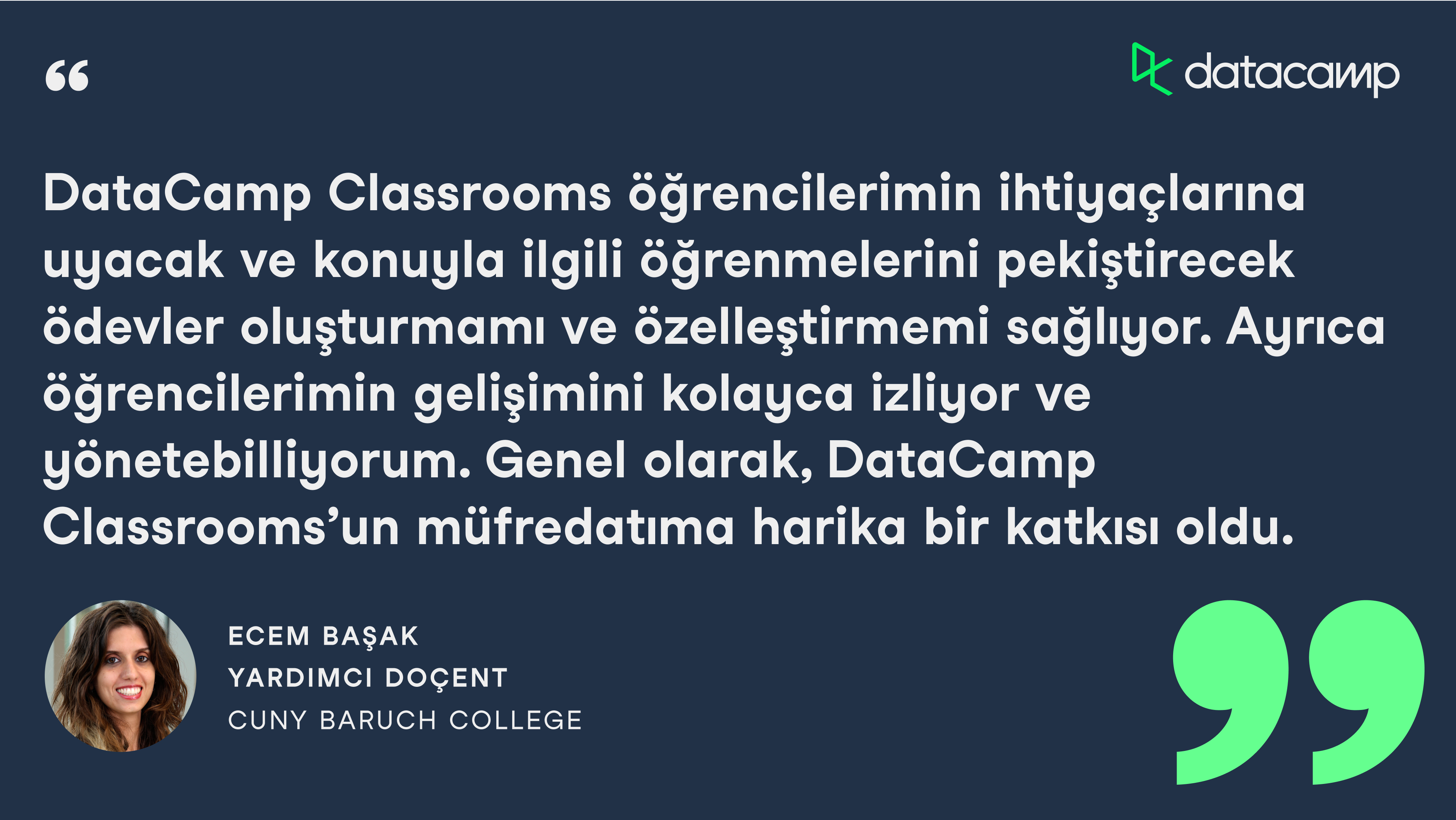 Türk Liselerinde Ücretsiz DataCamp Classrooms (Derslikleri) Başladı ...