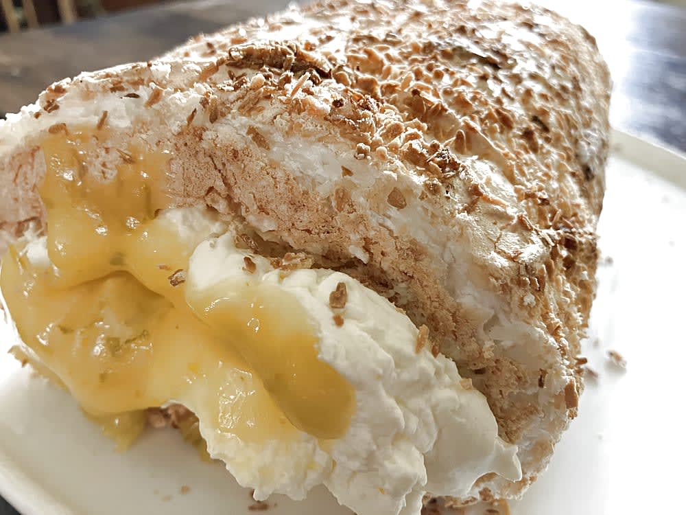 Coconut and Lime Meringue Roulade - Scones + More