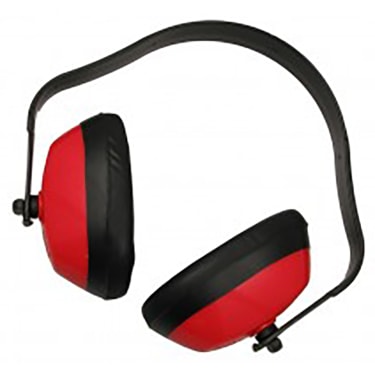 Red & Black Standard Ear Defenders Snr 24DB | MEP Hire