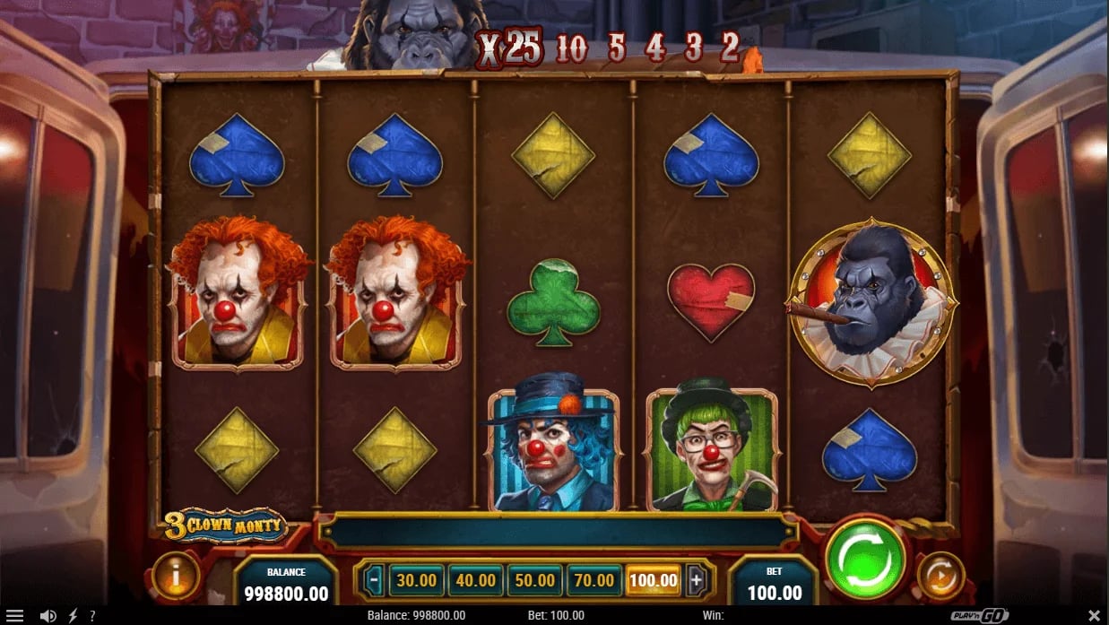 Slot Machine 3 Clown Monty Play Online for Free | Playfortuna Free Slots