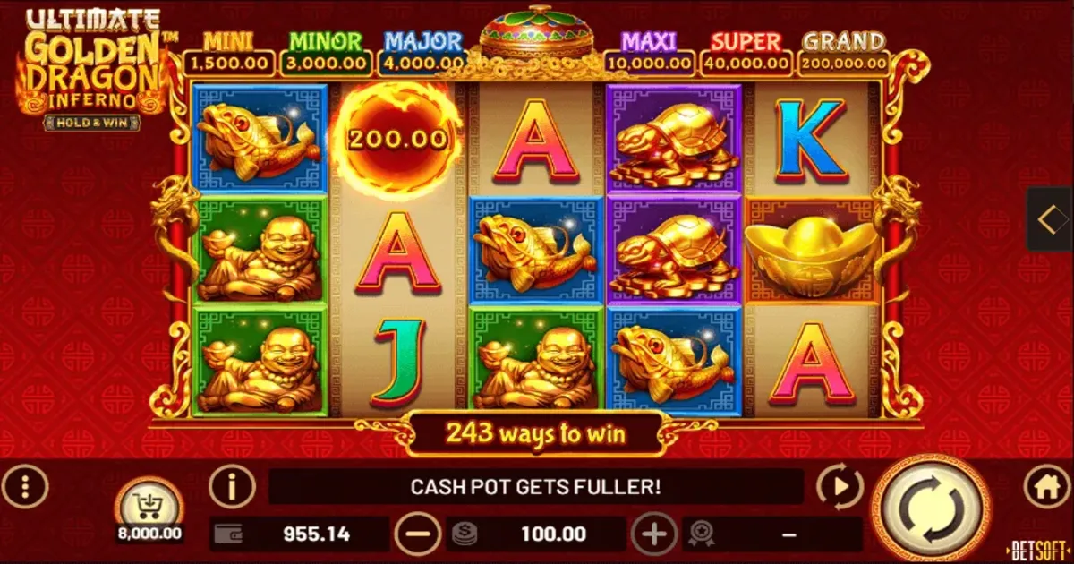 Slot Machine Ultimate Dragon Inferno Hold & Win Play Online for Free ...
