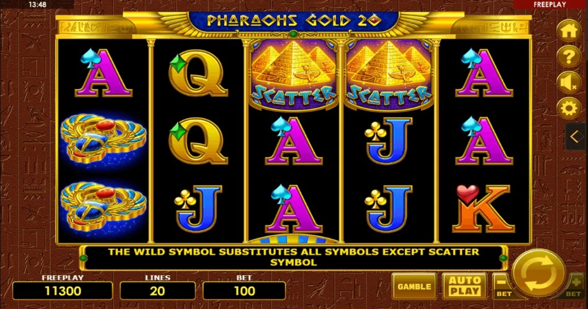 Jouer au Machine à sous Pharaohs Gold 20 casino gratuit en ligne ou pour gagner de l`argent ...
