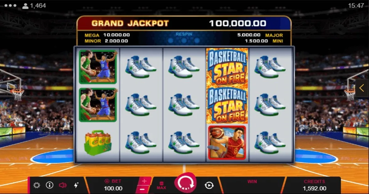 Slot Machine Basketball Star on Fire Play Online for Free | Playfortuna ...