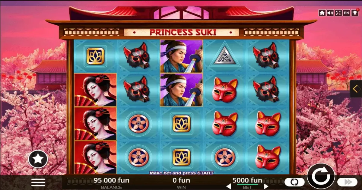 Play Slots Princess Suki for Real Money or for Fun with no deposit ...