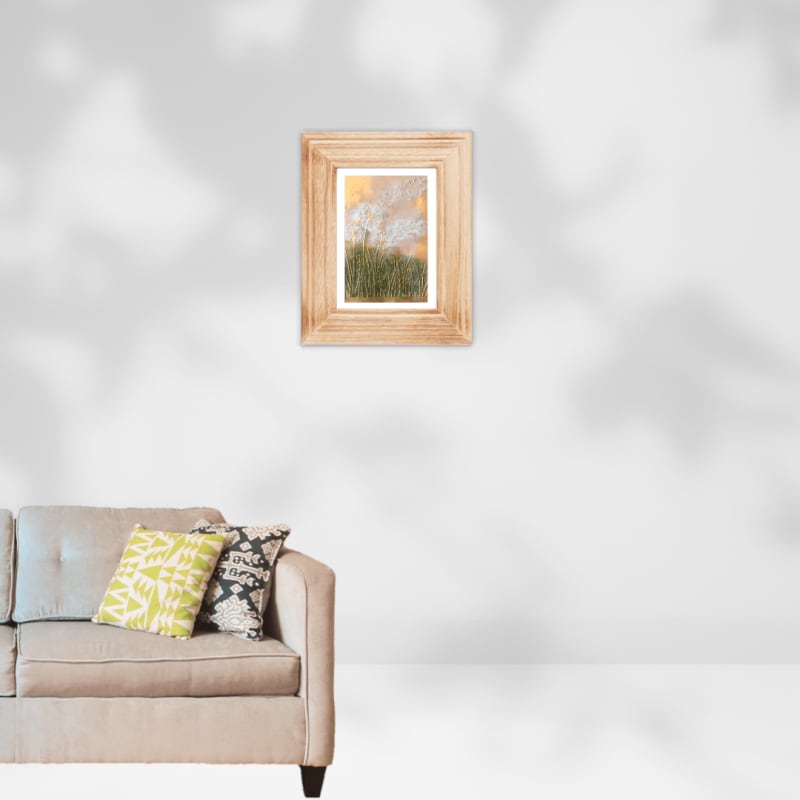 Tablou, Papadii in Soare, Embosat si Pictat in Acrilic pe Tabla de ...