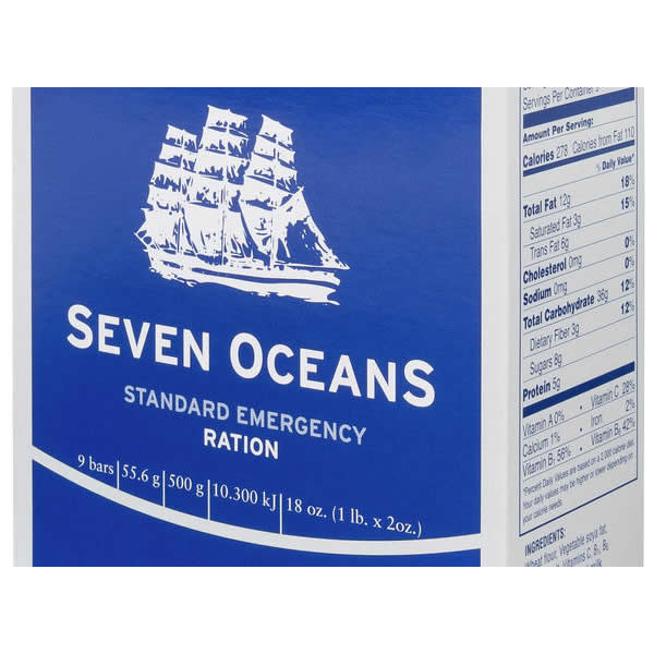 Seven Oceans Standard Emergency rations 500g pack | dykk.no