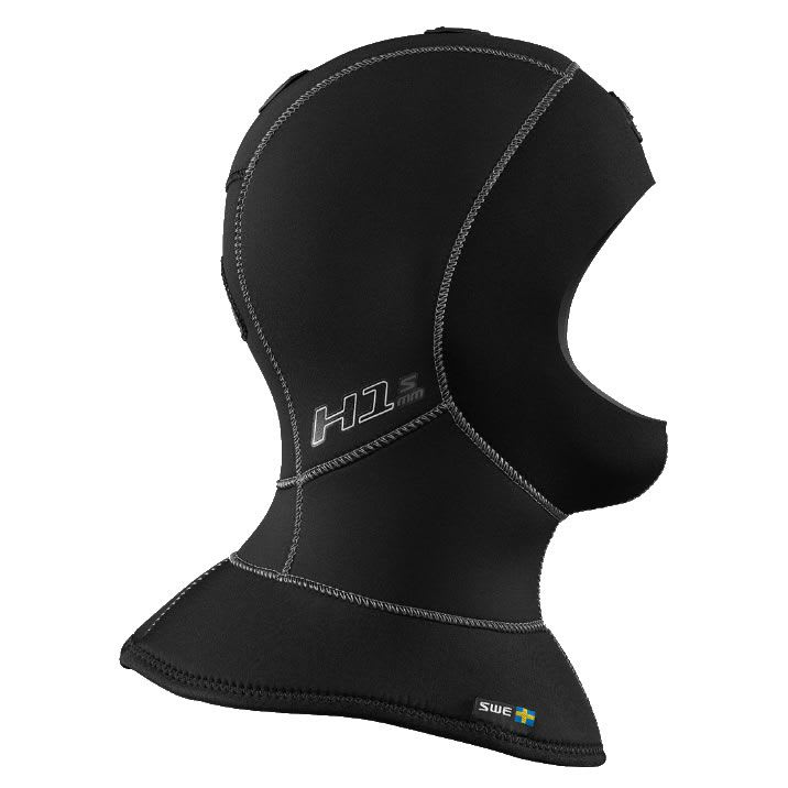 Hette 3/5 mm H1 Waterproof (XS-XXL), med krave Alf Lea as | dykk.no