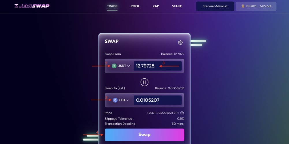 Retrodrop StarkNet — Teletype