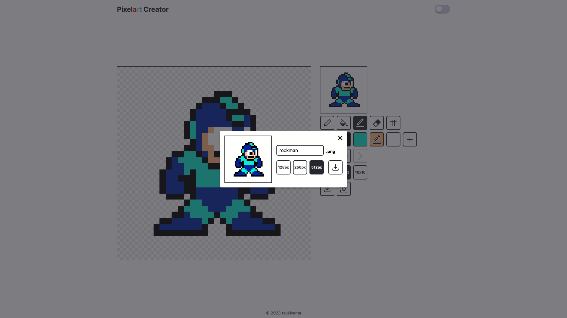 GitHub - tsukiyama-3/pixelart-creator