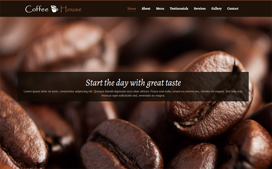 10+ Web Templates Designs with Coffee Aroma – BootstrapBay