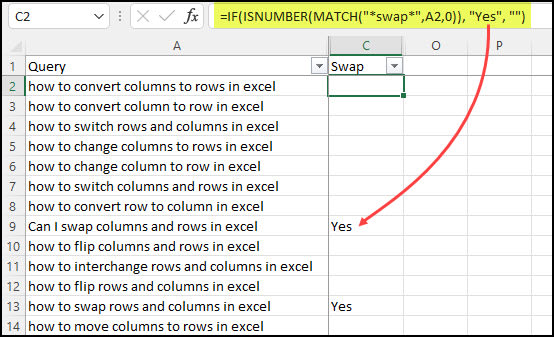 Excel Formulas to Check If Cell Contains Specific Text