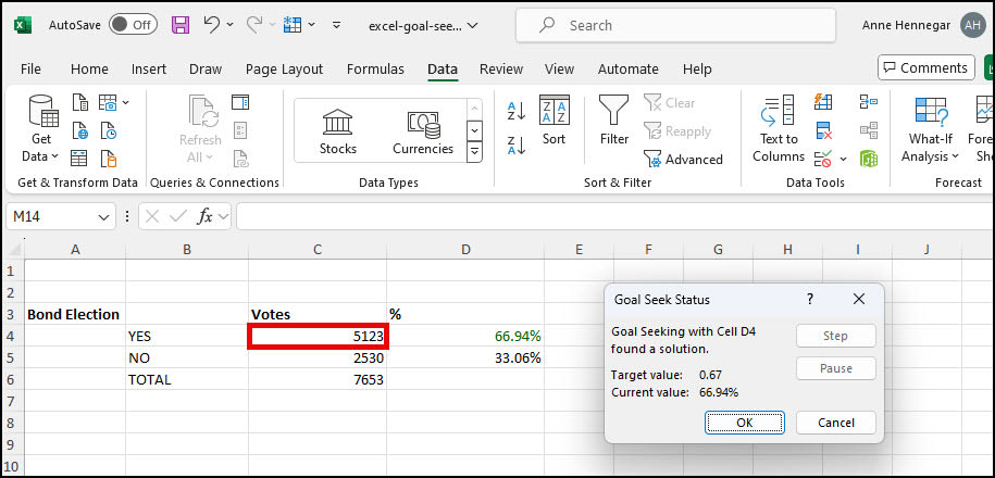 Try Excel Goal Seek to Discover 'What-If' Analysis Scenarios