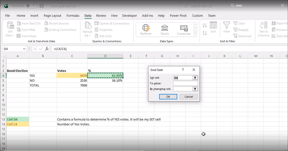 Try Excel Goal Seek to Discover 'What-If' Analysis Scenarios