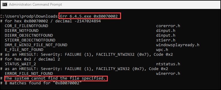 Find Windows Error Messages & More