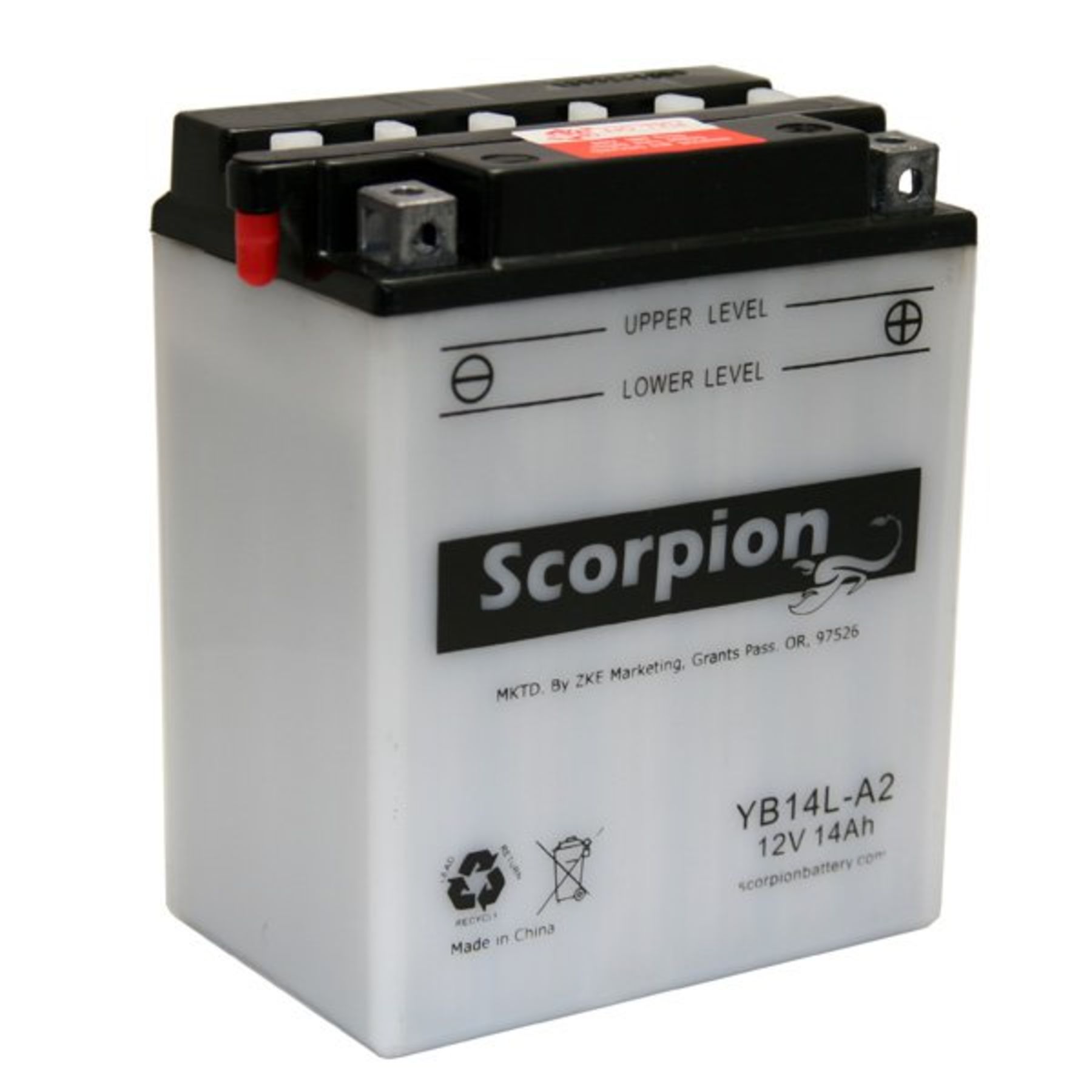 YB14L-A2 Battery | Scorpion 12 Volt Motorcycle Batteries