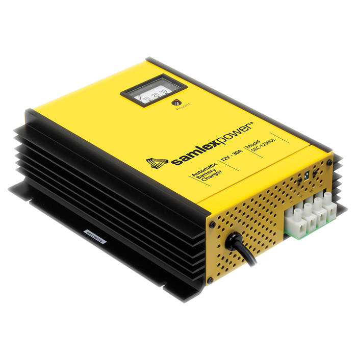 SEC-1230UL | Samlex 12v 30 Amp 3 Bank Automatic Smart Charger