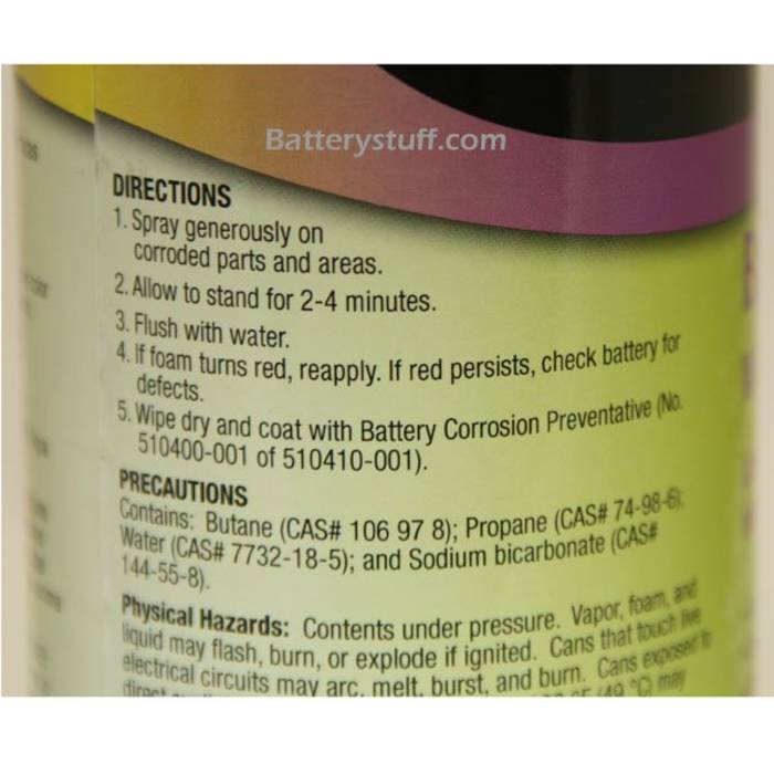 BC13oz | Quick Cable Battery Cleaner Spray with Acid Detector & Neutralizer